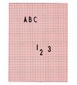 Design Letters Tavle - A4 - Pink » Gratis levering i DK