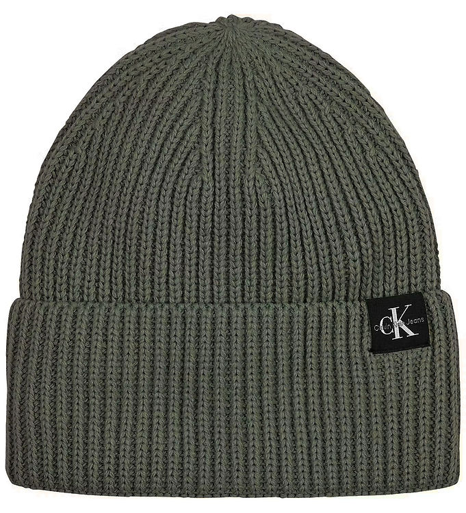 Calvin Klein Hue - Strik - Monogram - Thyme - Køb nu