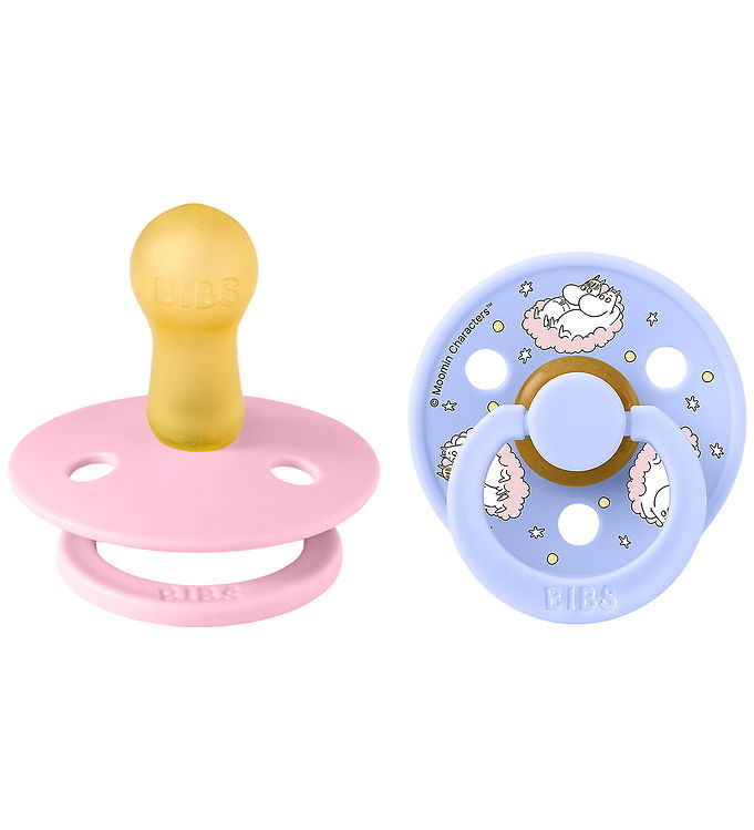 BIBS x Moomin Colour Sutter - Str. 2 - 2-pak - Baby Pink Mix